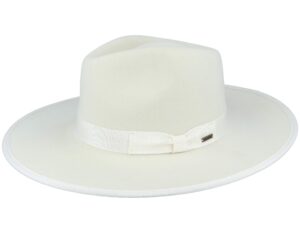 brixton womens jo rancher fedora, off white, medium us