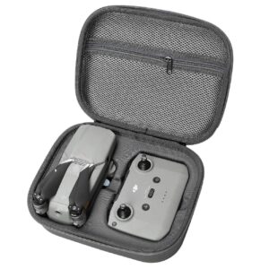 anbee portable carrying case eva hard shell storage bag box compatible with dji mavic air 2 rc drone (grey)