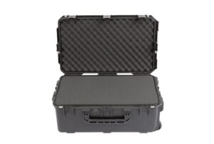 skb cases 3i-2615-10bc: iseries 2615-10 waterproof utility case-26" x 15" x 10" w/wheels and cubed foam,black,one size