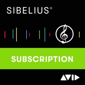 sibelius ultimate music notation software annual subscription – professional music notation software (download card)