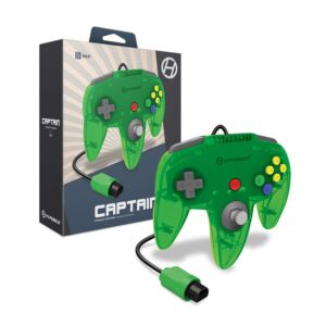 hyperkin "captain" premium controller for n64 (lime green) - nintendo 64