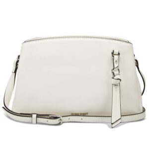 nine west women's maisie a-list crossbody shoulder bag - chalk