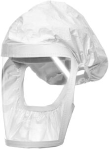 msa 10214805 optimair tl powered air-purifying respirator response kit - low-profile white hood & 2 type he cartridges, extended-life battery, includes charger & breathing tube, durable & reusable