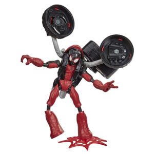 spider-man marvel bend and flex, flex rider action figure toy, 6-inch flexible figure and 2-in-1 motorcycle for kids ages 4 and up