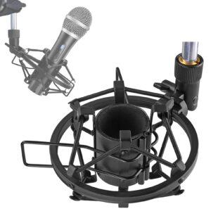 sunmon atr2100x-usb mic shock mount holder for reduces vibration and noise, suitable for audio-technica atr2100x, atr2100 usb microphone