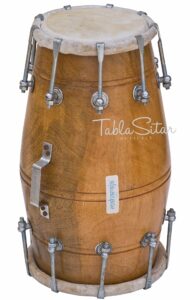 maharaja musicals dholak drum, mango wood, bolt-tuned, padded bag, spanner, dholki musical instrument (pdi-104)