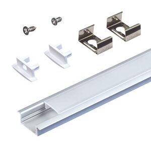 armacost lighting 960052 recessed mounting channel, aluminum