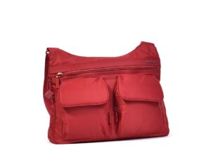 hedgren prairie rfid shoulder bag, sun dried tomato