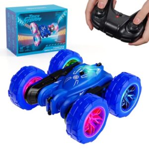 maxtronic remote control car, rc cars all terrain off road 4wd double sided running rc stunt car, 360° rotation & flips rc crawler birthday gift toys for boys & girls aged 4 5 6 7 8 9 10 11 12