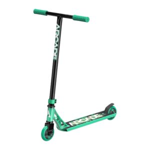 arcade rogue bmx pro scooter - skatepark scooter for tricks - scooter pro trick scooters - beginner stunt scooters for kids & pre teens ages 7 years & up - boys & girls colors monopatin scotter (teal)