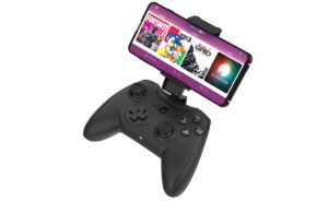 mobile renewed gamepad controller for android- latency free wired controller with l3 + r3, improved 8 way d-pad, highly compatible gaming device holder (renewed)