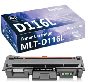 replacement for d116l mlt-d116l toner cartridge (1 pack black) compatible for samsung xpress m2676fh m2825dw m2835 m2675fn m2676n m2625d m2626 m2885fw m2876hn m288x m262x printer toner cartridge.