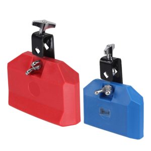 yibuy 2 pieces plastic percussion drum jam block musical instrument kit applicable to all kinds of scrubbing racks and through drum supports