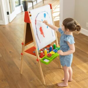 fat brain toys i'm an artist! ultimate easel set - art supplies for kids ages 3+