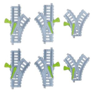 replacement parts for thomas the train - gbn45 ~ thomas & friends trackmaster percy 6 - in - 1 set ~ replacement y tracks ~ 2 trs tracks, 2 tls tracks and 2 ys tracks ~ blue and green