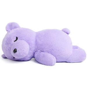 tezituor 20 inch teddy bear stuffed animals, large stuffed koala bear plush toy soft purple teddy bear plush hugging pillow gift for kids