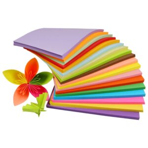 100 sheets colored paper printing paper copy paper a4 size double sided lightweight paper construction paper for office school statiionary supply art