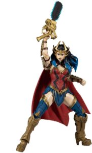 mcfarlane toys - dc multiverse dark nights: death metal wonder woman 7" action figure with build-a ‘darkfather’ parts and accessories