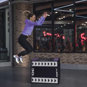 xspec 3 in 1 foam plyometric jump box for fitness exercise, 30" x 24" x 20", jump training fitness workout exercise platform