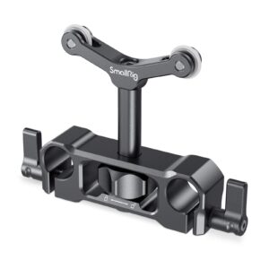 smallrig universal 15mm lws rod mount lens support bracket height adjustable for dslr camera shoulder rig - 2727