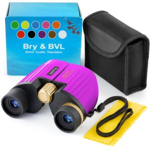 outdoor exploration kit, children’s toy binoculars, great kids set for camping, hiking, educational and pretend play - toys kids for boys & girls age 3-12 year old camping hiking (purple)