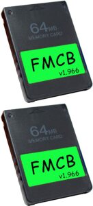 skywin fmcb free mcboot card v1.966 for ps2-2 pack plug and play ps2 memory card - 64 gb memory card ps2 runs games in usb disk or hard disk