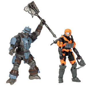 halo 3.75" 2 figure deluxe mission pack - mission: penance with elite warlord and jackal freebooter