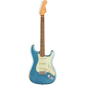 fender vintera road worn '60s stratocaster electric guitar - lake placid blue