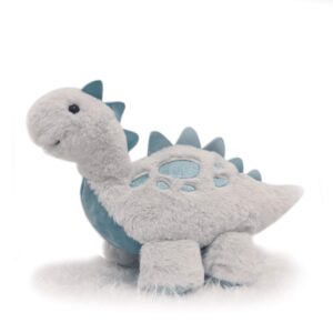 tcbunny baby dinosaur bedtime stuffed animal plush toy 15", stephan(stegosaurus-grey)