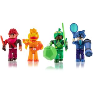 roblox action collection - super doomspire four figure pack [includes exclusive virtual item]