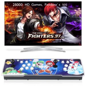 fvbade [30000 games in 1] 70s pandora box arcade game console for pc & projector & tv ,3d games 1-4 players double joystick favorite list game category save/search/hide/pause/delete games