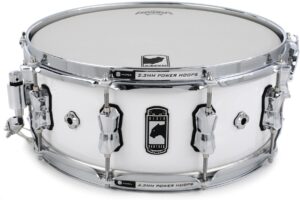 mapex black panther venom snare drum - 5.5 x 14-inch - arctic white