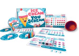 uncorked games! ice cream you scream! the family game of dice! kids game night, party game and gift!