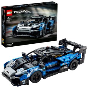 lego® technic mclaren senna gtr™ 42123 toy car model building kit; build and display an authentic mclaren supercar