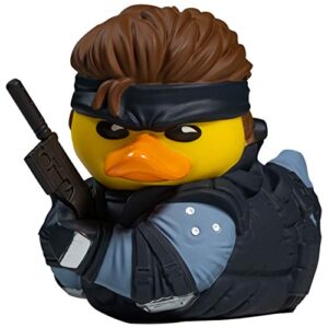 tubbz solid snake collectible rubber duck vinyl figure – official metal gear solid merchandise – action pc & video games