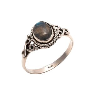 labradorite stone ring 925 sterling silver statement ring for women handmade rings gemstone christmas promise ring size us 9 gift for her