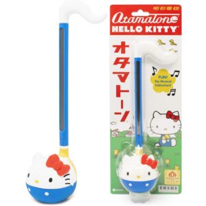 otamatone classic hello kitty [officially licensed sanrio] japanese character electronic musical instrument portable synthesizer from japan maywa denki for children kids and adults gift