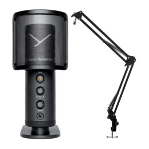 beyerdynamic fox professional usb studio microphone bundle with boom scissor arm (2 items)