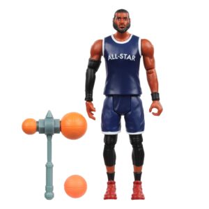 oonies space jam: a new legacy - baller action figure - 5" lebron james with acme b-ball blocker