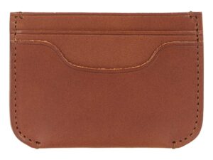 bosca front pocket card case light brown one size