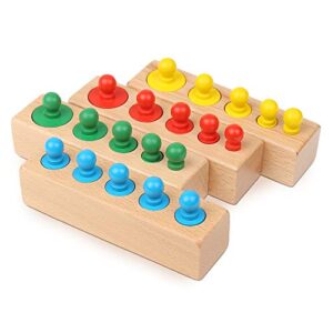 boxiki kids montessori toys. stacking rainbow wooden puzzle. innovative puzzles to boost your child's brain power and creativity. great gift for boys and girls aged 4+ years old.