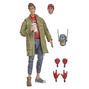 spider-man hasbro marvel legends series into the spider-verse peter b. parker 6-inch collectible action figure toy for kids age 4 and up