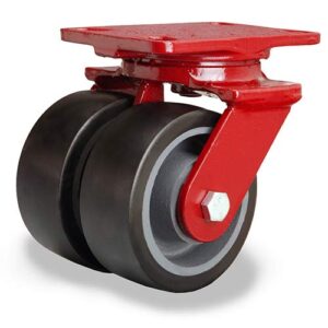 5" hamilton s-hs2-5db70 heavy service dual duralast® wheel swivel caster