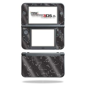 mightyskins glossy glitter skin for nintendo new 3ds xl (2015) - constellations | protective, durable high-gloss glitter finish | easy to apply, remove, and change styles | made in the usa