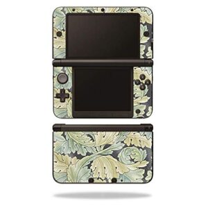 mightyskins glossy glitter skin for nintendo 3ds xl original (2012-2014) - acanthus | protective, durable high-gloss glitter finish | easy to apply, remove, and change styles | made in the usa