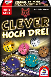 schmidt spiele 49384 clever hoch drei, dice game from the series klein & fein