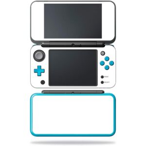 mightyskins glossy glitter skin for nintendo new 2ds xl - white | protective, durable high-gloss glitter finish | easy to apply, remove, and change styles | made in the usa