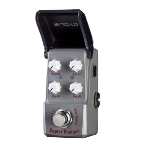 joyo flanger mini pedal for electric guitar effect - true bypass ironman series (raptor flanger jf-327)