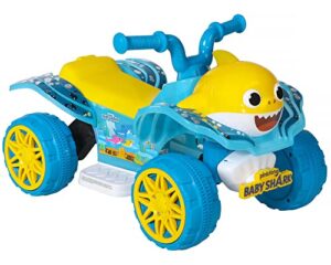 dynacraft baby shark 6-volt unisex kids ride-on for age 1.5-3 years