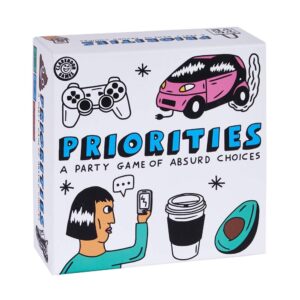 priorities: the hilarious new party game of absurd choices that gets everyone laughing – party games for adults and teenagers - card games - board games - travel games